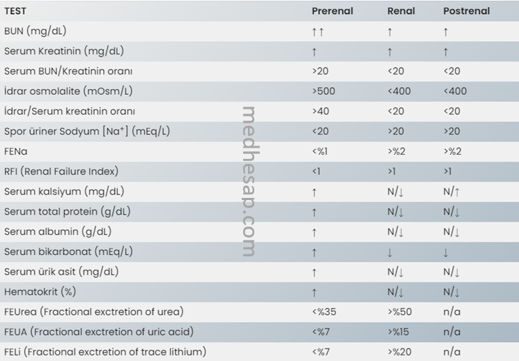 Fraksiyonel Sodyum Ekskresyonu(FENa) Hesaplama - Medhesap